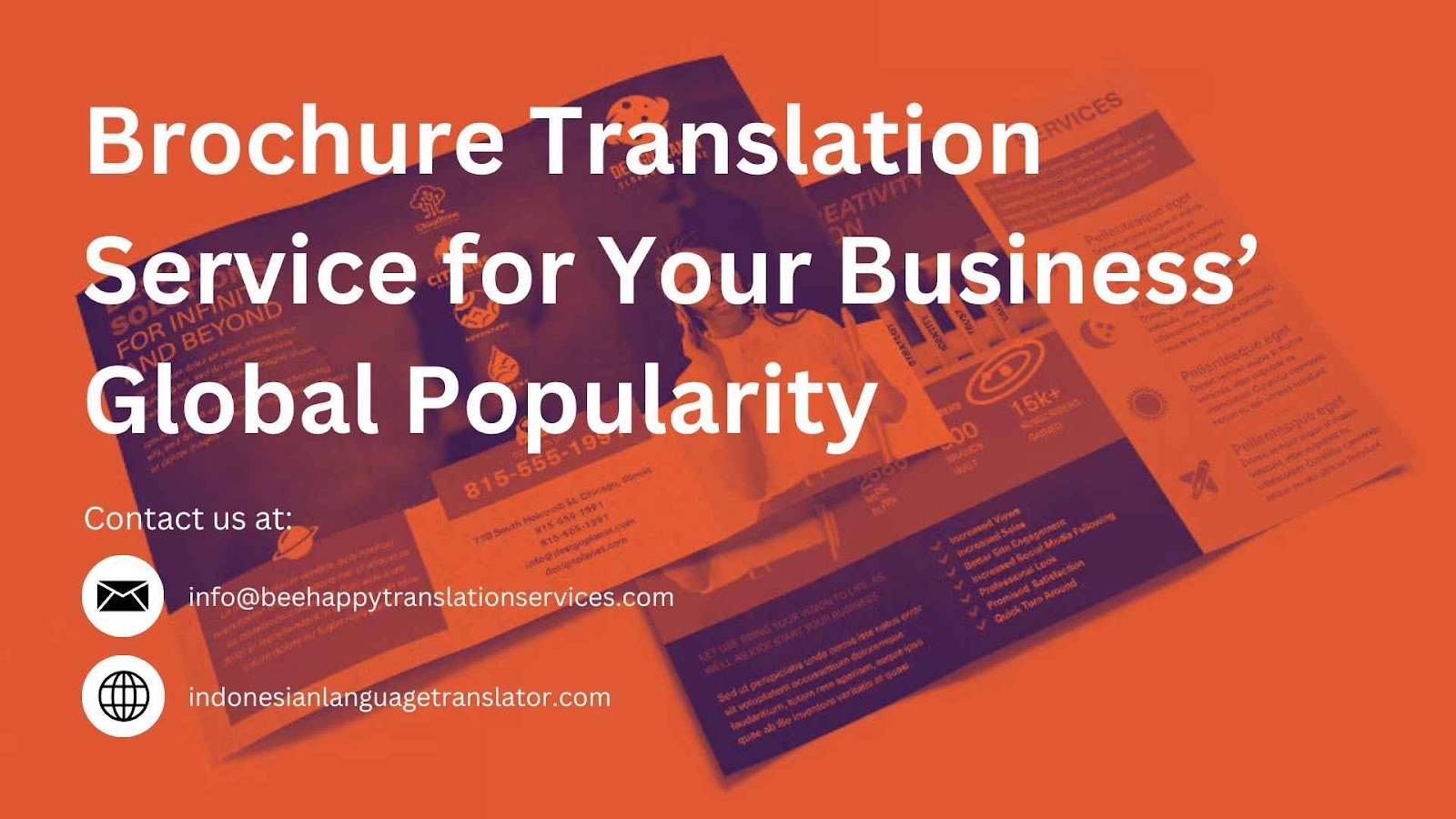 Brochure Translation Service for Your Business’ Global Popularity